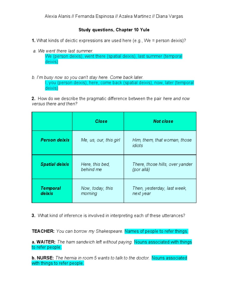 Study Questions - CH 10, Yule | PDF | Semiotics | Linguistics