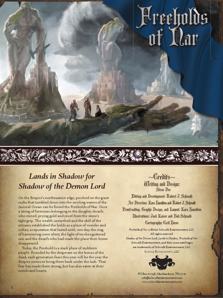SotDL - Lands in Shadow - Freeholds of Nar | PDF | Sea
