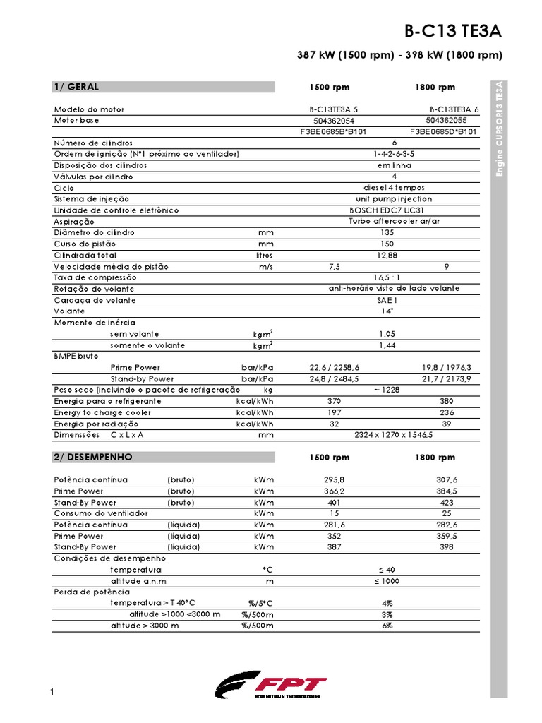 C13 Te3a | PDF | Motores | Radiador