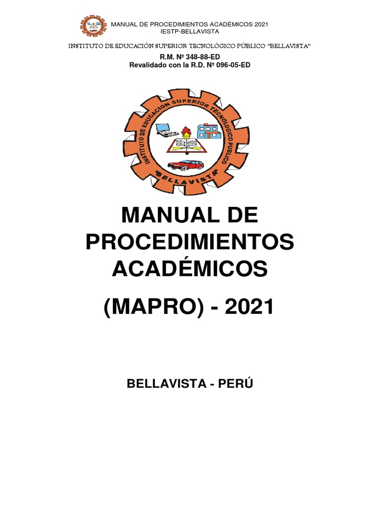 Manual Procedimientos Académicos 2021 | PDF | Plan de estudios | Evaluación