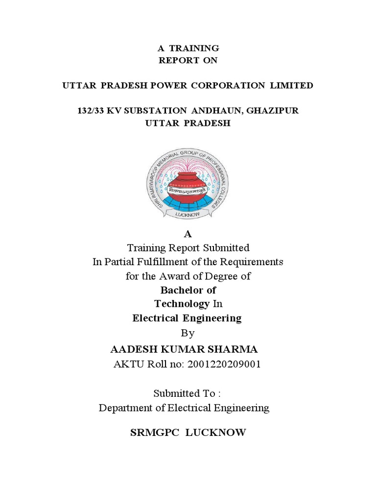 Summer Training Report 132 KV UPPCL | Download Free PDF | Electrical Substation | Transformer