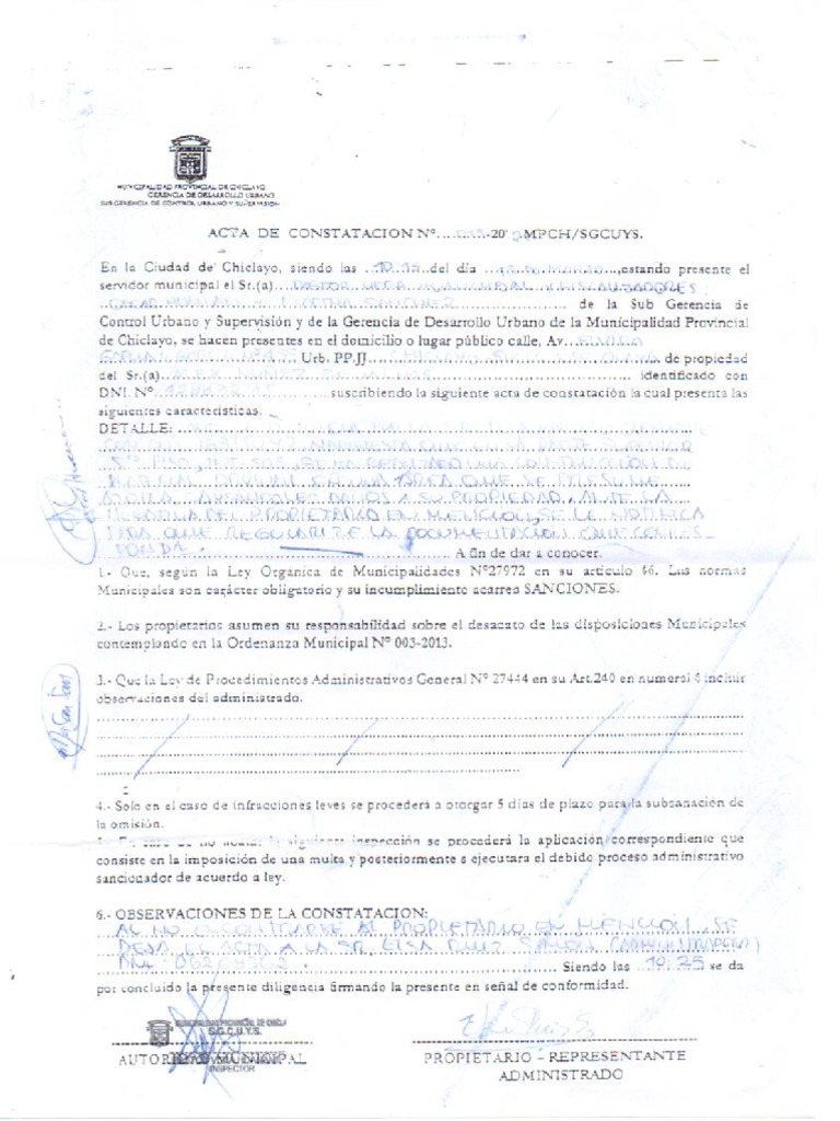 Modelo ACT CONSTAT | PDF