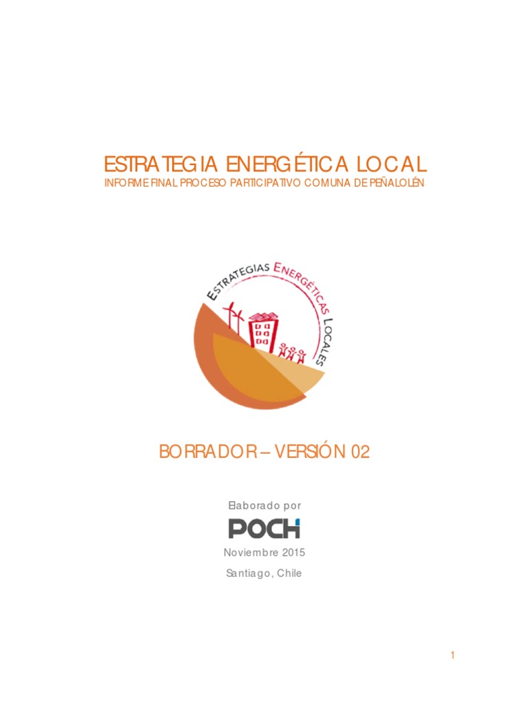 Informe EEL Penalolen | PDF | Uso eficiente de energía | Planificación