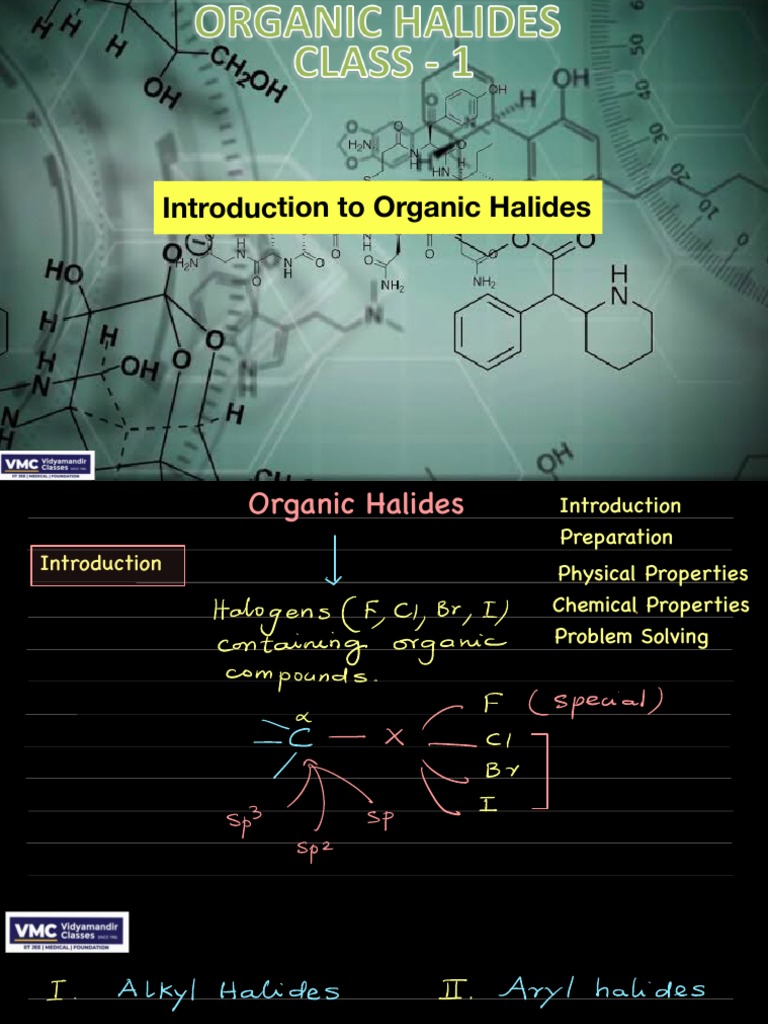 Introduction to the Preparation, Physical Properties, and Chemical Reactions of Organic Halides ...