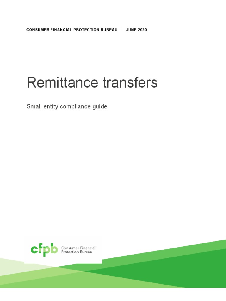 Remittance Transfers: Small Entity Compliance Guide | PDF | Wire ...