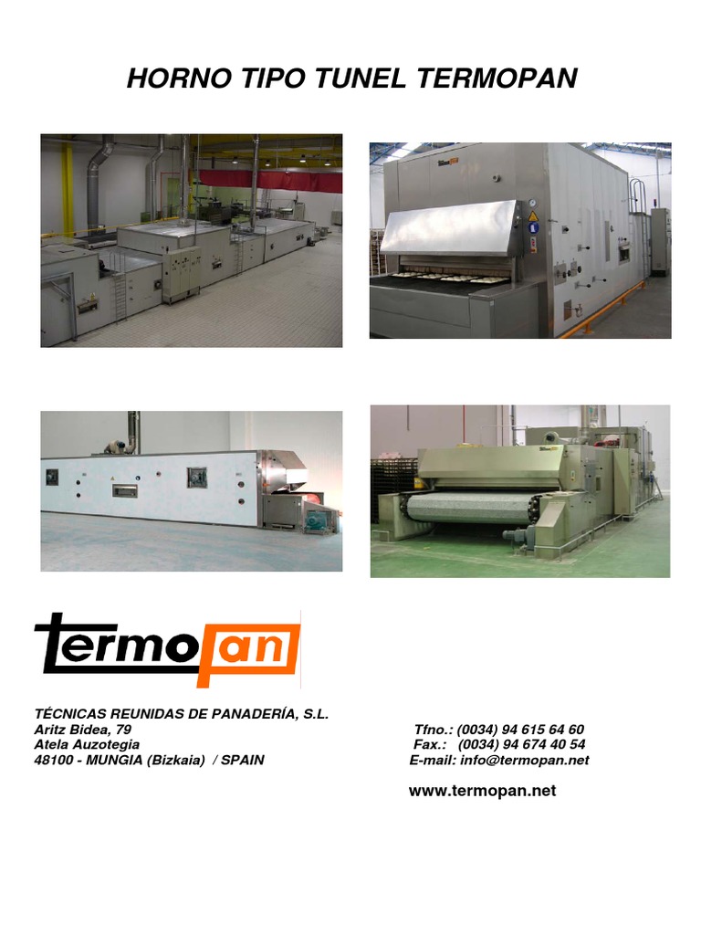 Horno Túnel Termopan: Descripción y Funciones | PDF | Chimenea | Scada