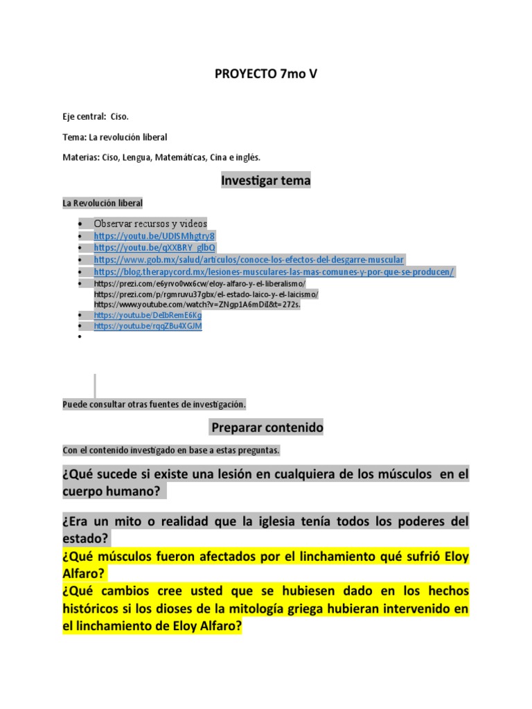 PROYECTO 7mo V | PDF