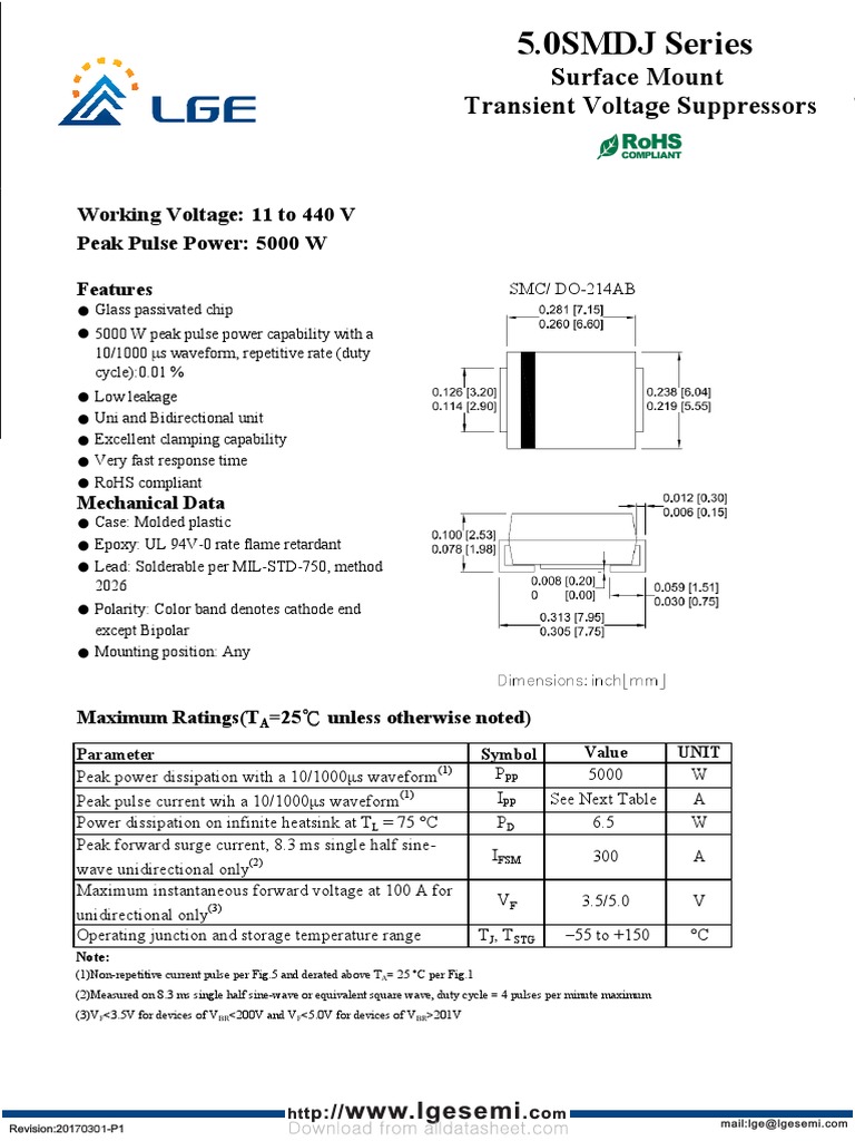 DIODO 5BGG 5.0SMDJ64 DE CAMARAS Y NVR POOE | PDF | Capacitor ...