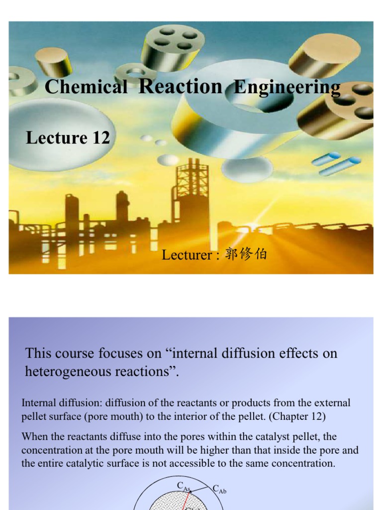 Internal Diffusion | PDF | Chemical Reactor | Porosity