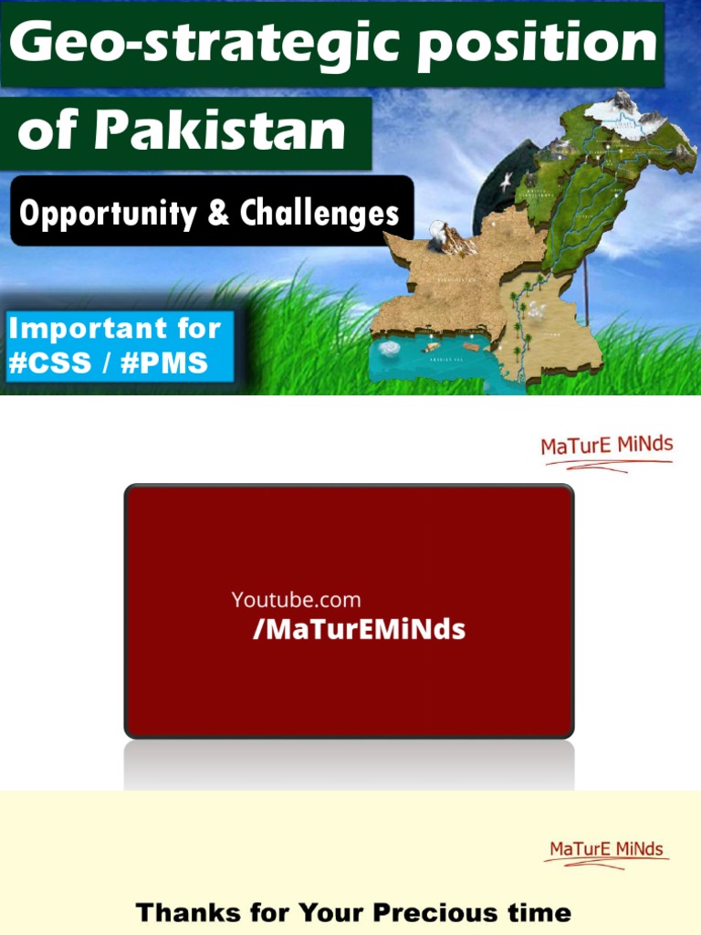 Pakistan's Geo-Strategic Position Opportunity & Challenges | PDF ...