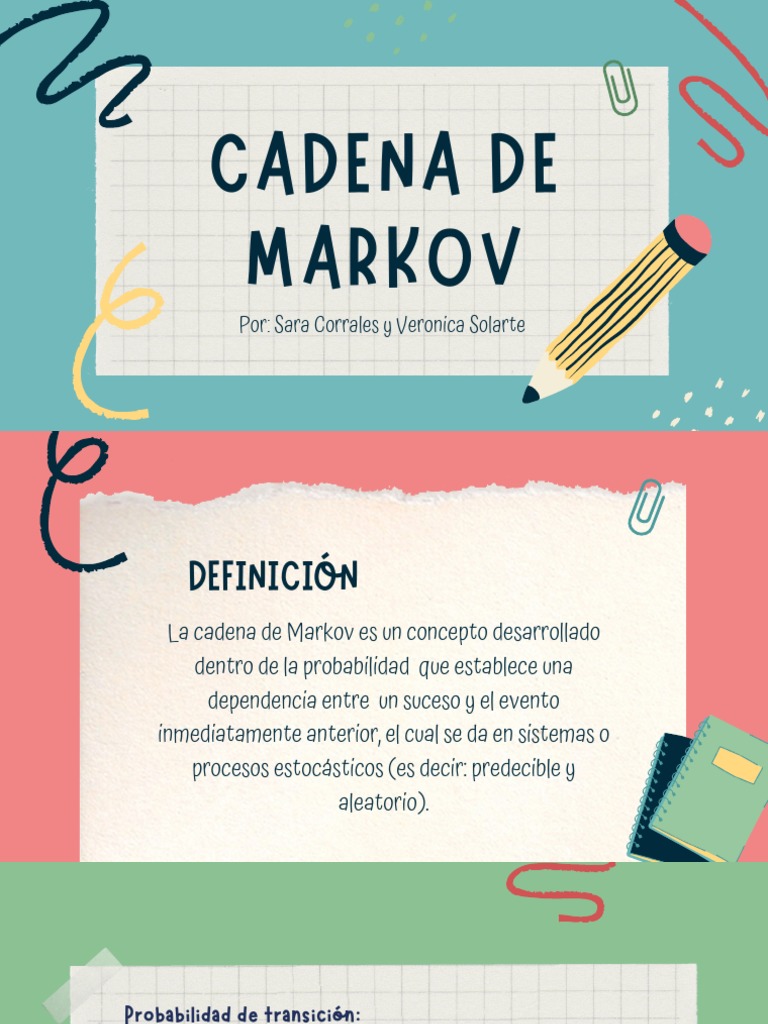 Cadena de Markov | PDF | Cadena Markov | Probabilidad