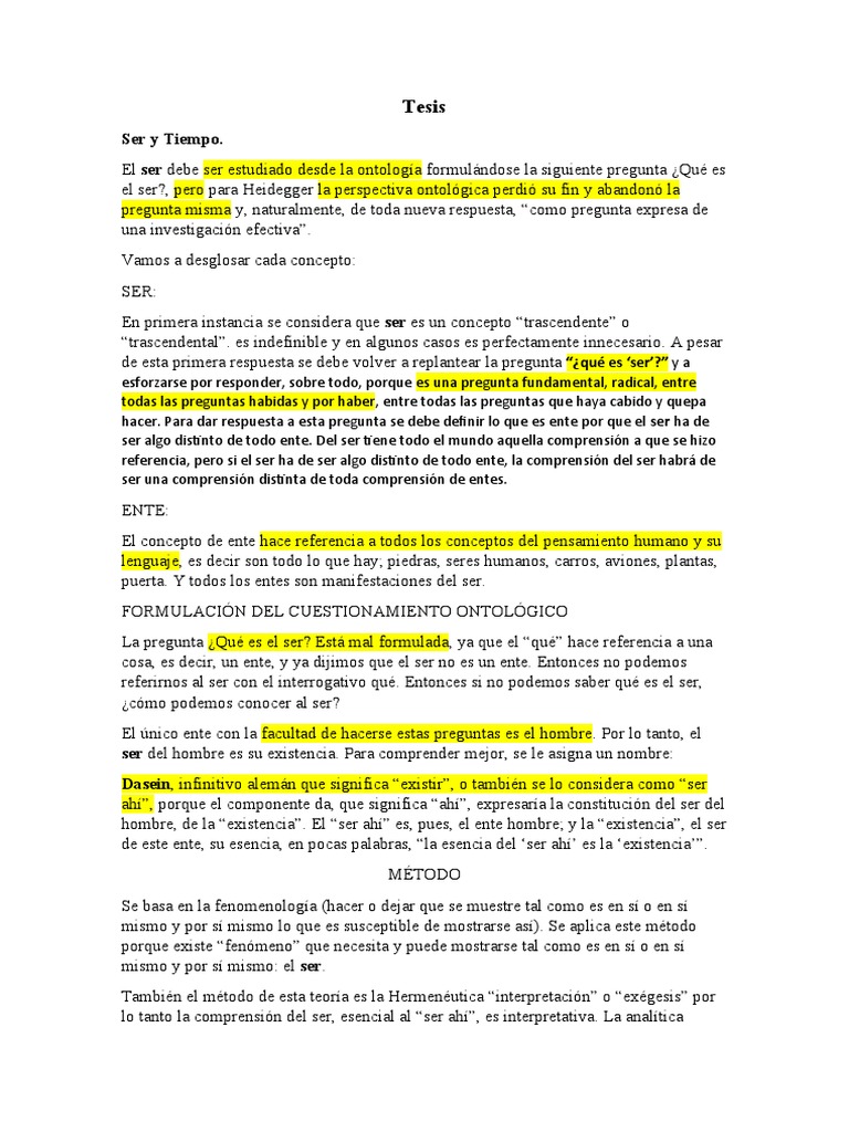 Martin Heidegger | PDF | Existencia | Filosofía Martin Heidegger | PDF | Existencia | Filosofía