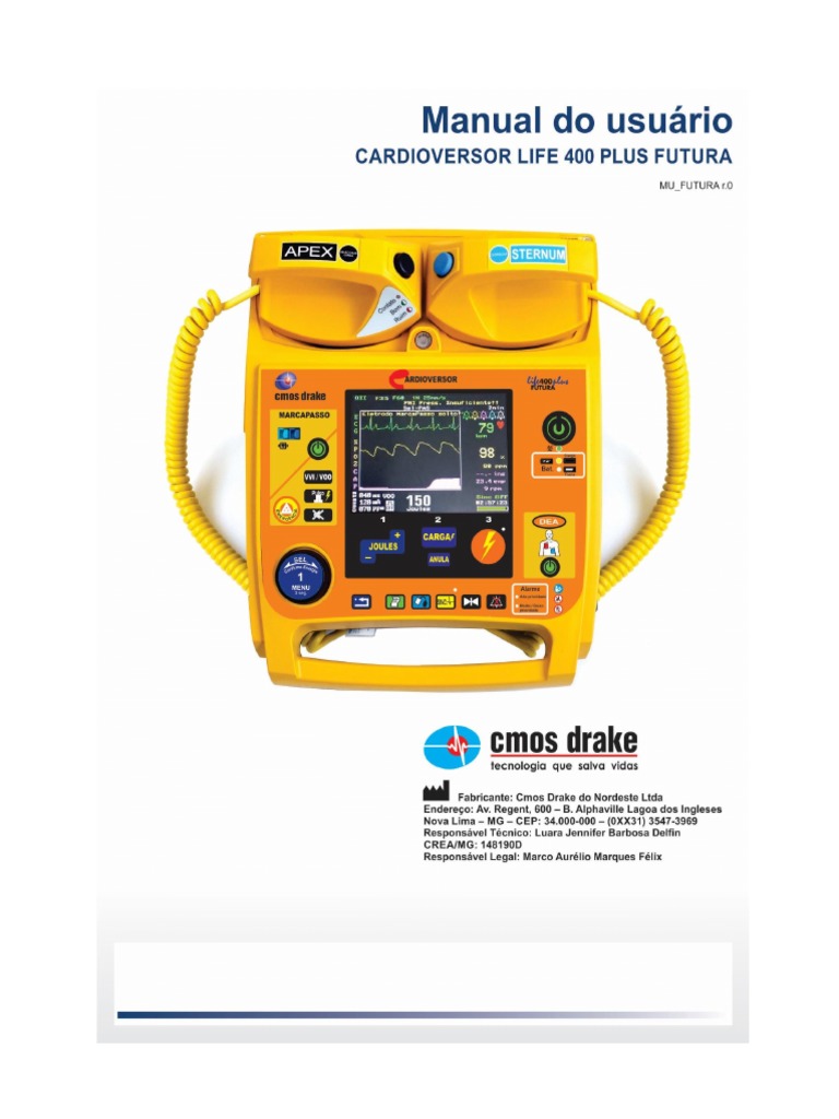 Manual Cardio Life400 | PDF | Eletrocardiografia | Coração