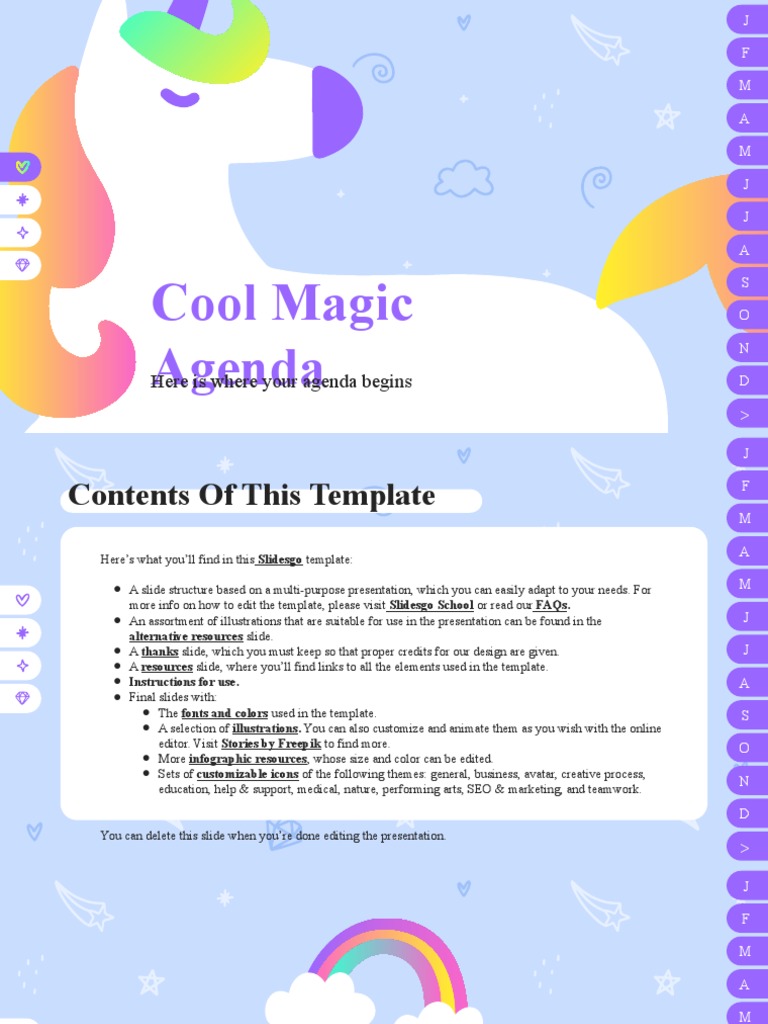 Cool Magic Presentation Template | PDF | Planets | Solar System