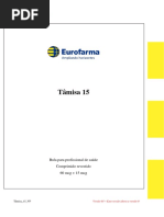 Composição e Uso de Tâmisa 20 | PDF | Pílula anticoncepcional | Gravidez