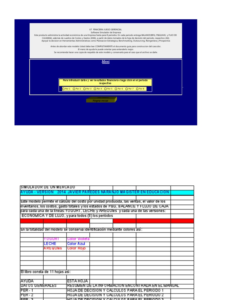 05 Ut Juegos Gerenciales Simulador Decision 2 | PDF | Flujo de efectivo | Interés