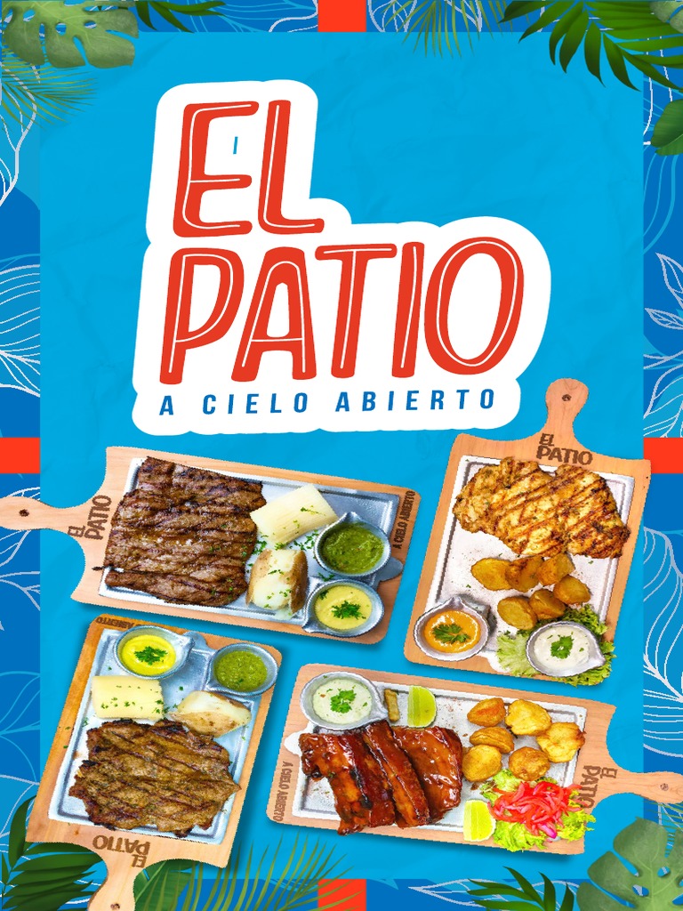 El Patio Carta Menu Digital | PDF | Cerdo | Hamburguesas
