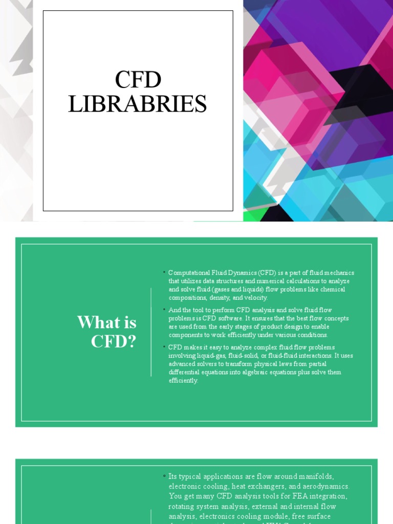 CFD Libraries | PDF | Computational Fluid Dynamics | Finite Element Method