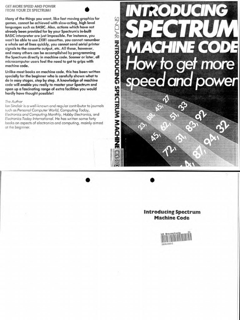 Introducing Spectrum Machine Code | PDF