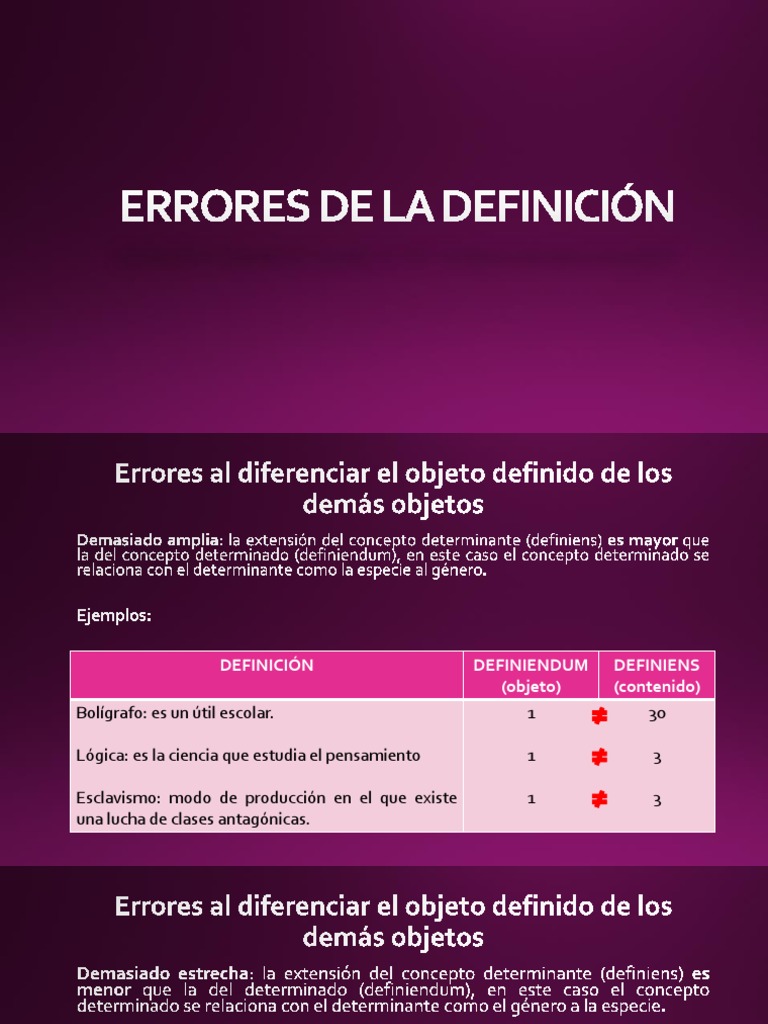 Definiens y Definiendum en Definiciones | PDF | Artes del Lenguaje y ...