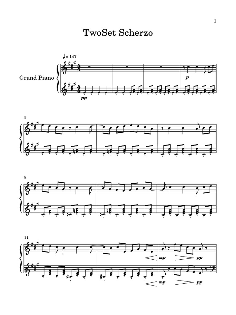 YfockhkchkcgzfjTwoSet Scherzo | PDF