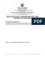 Basic Education Recovery Plan 2022-23 | PDF | Educational Assessment ...