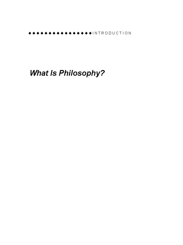What Is Philosophy | PDF | Deductive Reasoning | Socrates