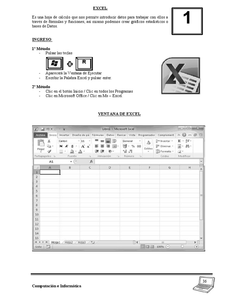 Clase 1 Excel Primeros Pasos | Descargar gratis PDF | Hoja de cálculo | Microsoft Excel