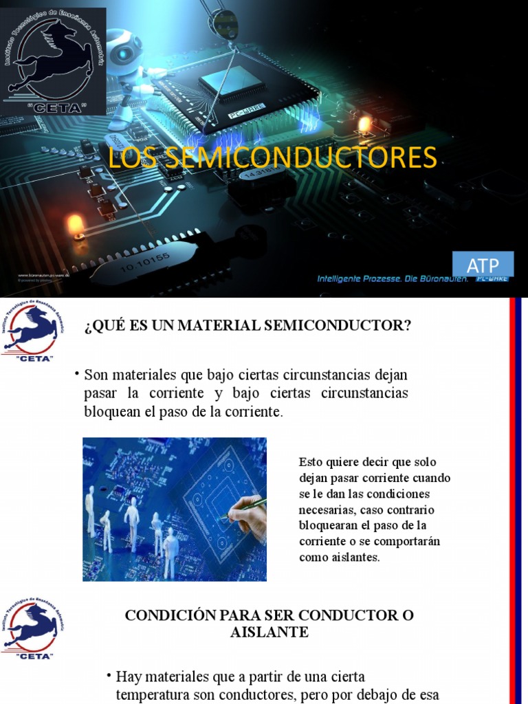 Semiconductores1 (Atp) | PDF | Semiconductores | Dopaje (semiconductor)