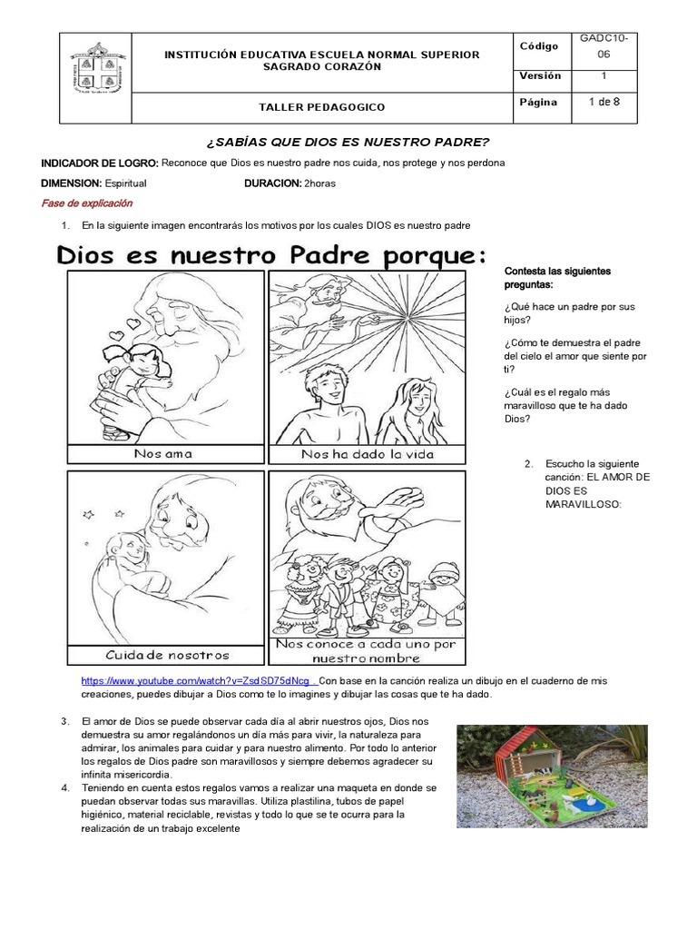 Actividades sobre Dios como Padre para Niños | PDF | Amor