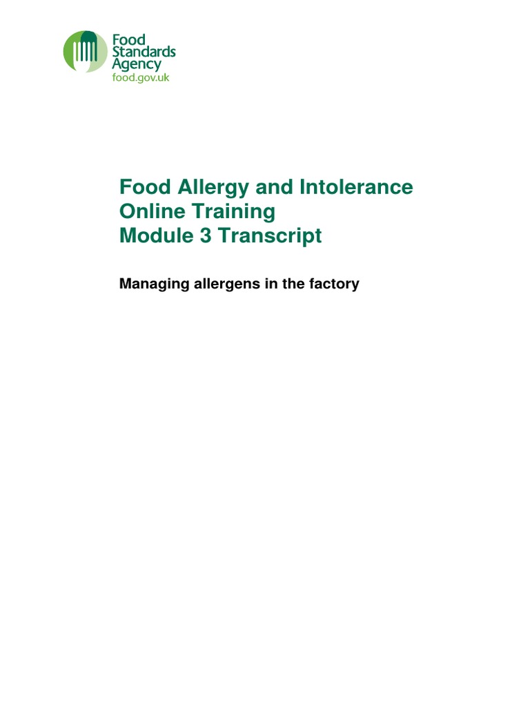 Food Allergy and Intolerance | PDF | Food Allergy | Foods