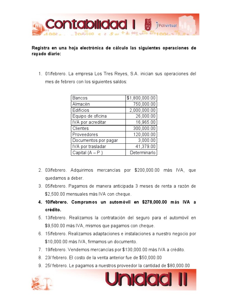 Hoja de Rayado Diario Febrero 2023 | PDF