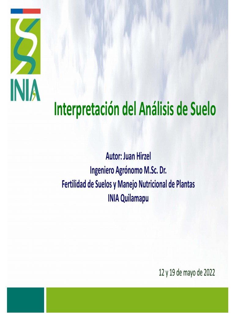 Interpretación Del Análisis de Suelo 2022 | PDF | Suelo | Arcilla