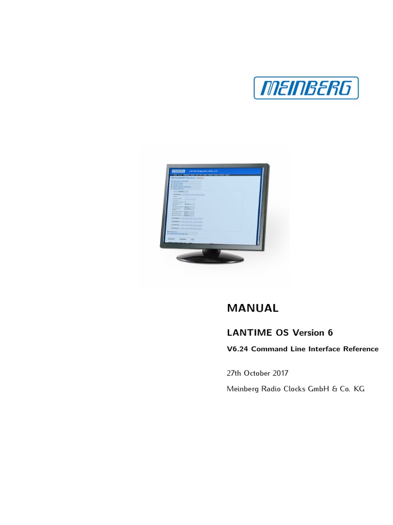 Manual: LANTIME OS Version 6 | PDF | Command Line Interface | Shell (Computing)