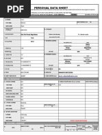 Personal Data Sheet: Alexis Estanda | PDF | Passport | Government