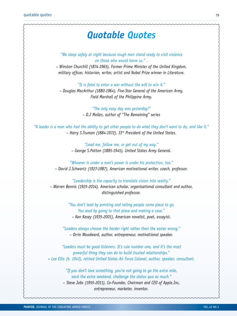 Outstanding Quotes | PDF