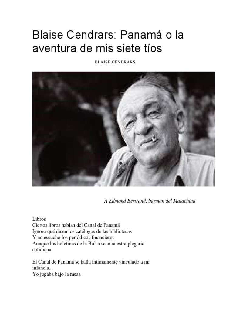 Panamá o La Aventura de Mis Siete Tíos | PDF