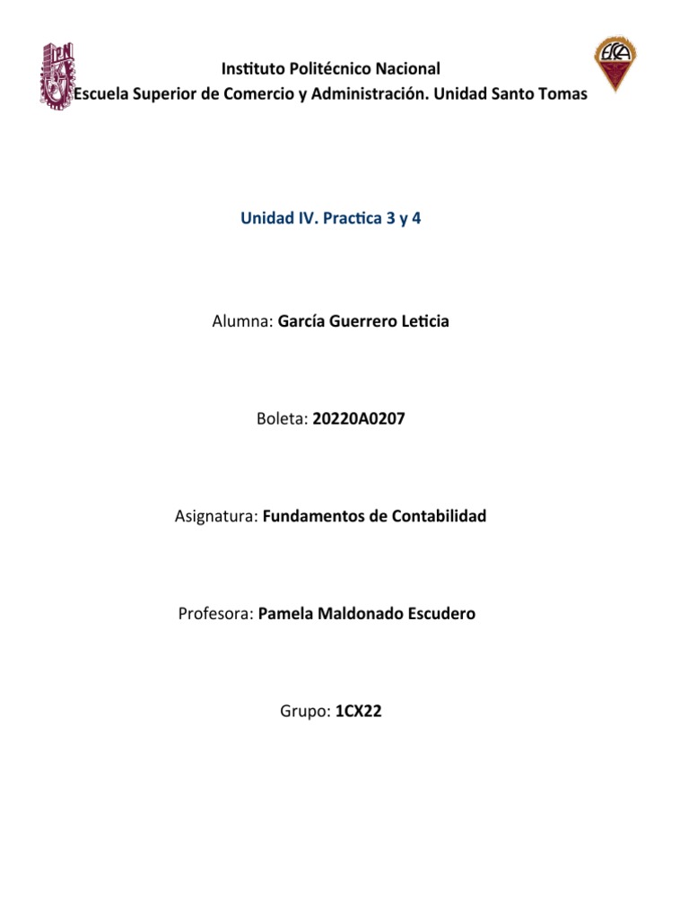 Practica 3 y 4 García Guerrero Leticia | PDF