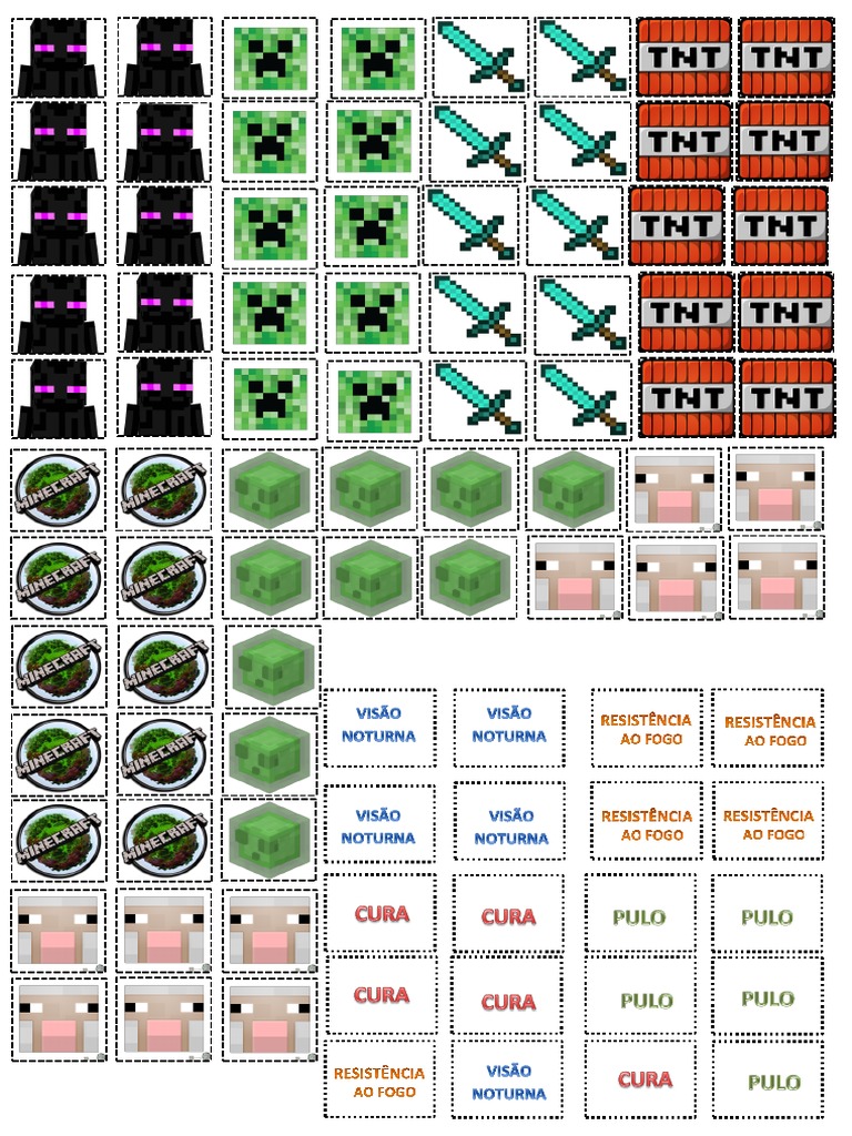 Minecraft Personagens | PDF