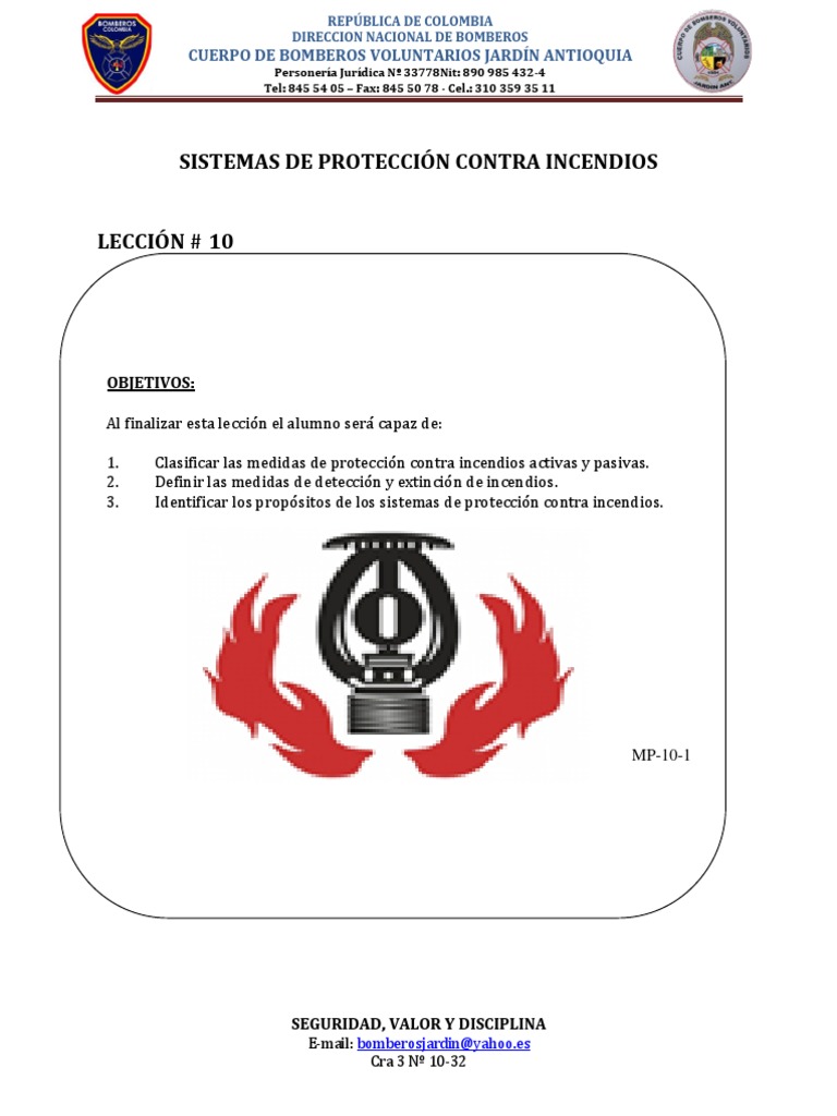Sistemas de Protección Contra Incendios | PDF | Protección contra incendios | Bombero