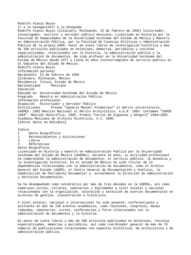 Rodolfo Alanis Boyzo | PDF | México