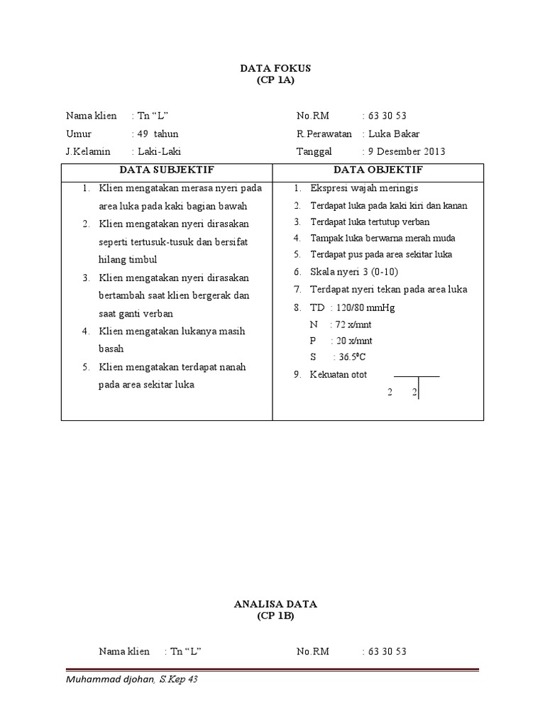 Data Fokus (CP 1A) | PDF