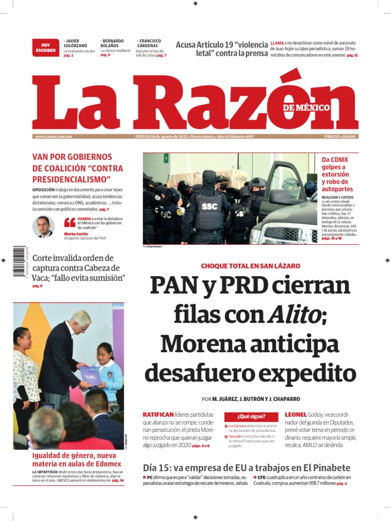 ?? 18AG La Razón | PDF | Partido Revolucionario Institucional | México