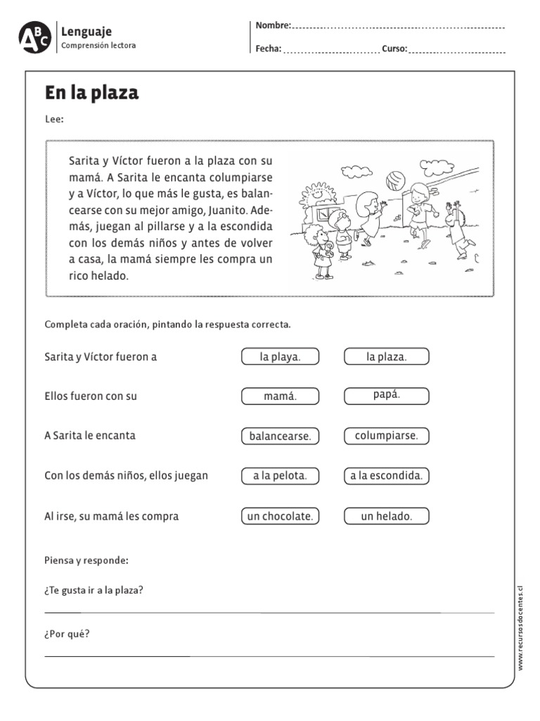 COMPRENSIÓN LECTORA Parte 1 | PDF | Chimpancé | Fritura