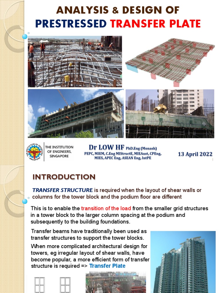 IESAV - 2b. Design of Prestressed Transfer Plate | PDF | Prestressed ...
