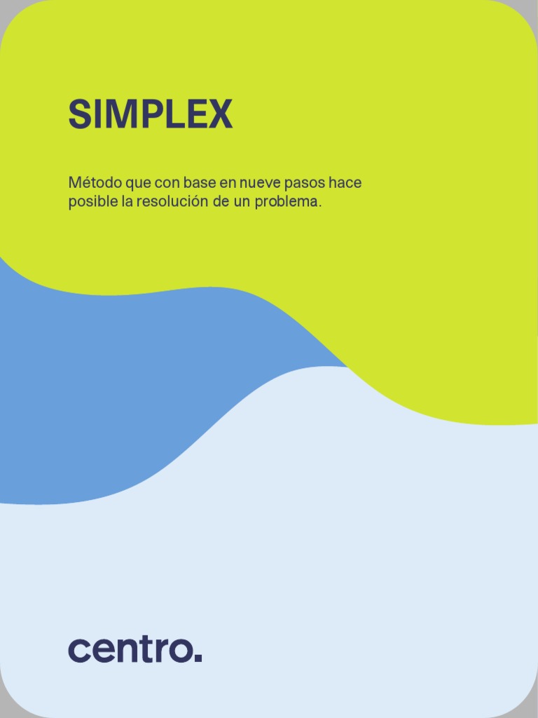 Método Simplex: Nueve Pasos para Resolver Problemas de Forma Creativa | PDF | Pensamiento | Diseño