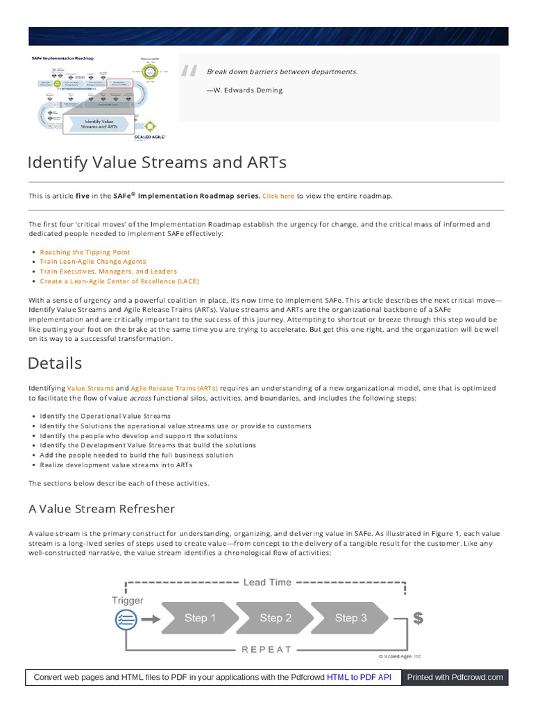 Identify Value Streams and Arts: A Value Stream Refresher | Download ... Identify Value Streams and Arts: A Value Stream Refresher | Download ...