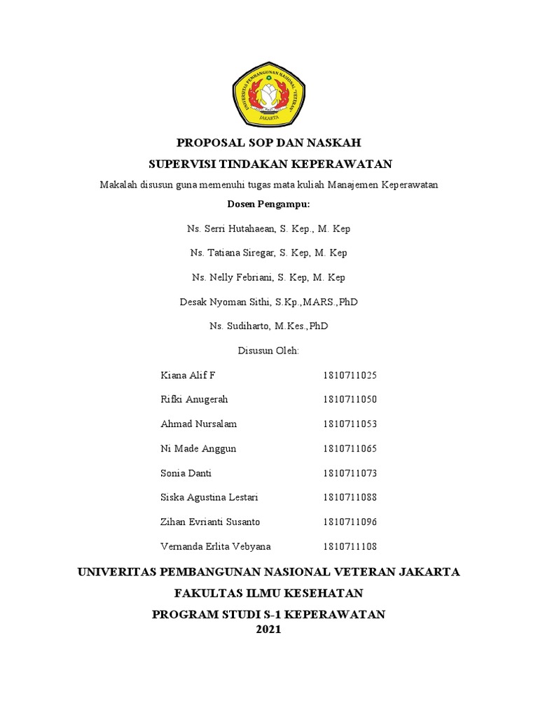 Proposal, Sop Dan Naskah Lab Supervisi | PDF