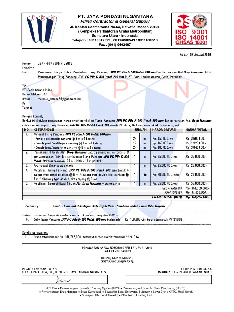 02 PH-TP JPN I 2019 - PT Aceh Sarana Indah - Bapak Makmur ST - 03 ...
