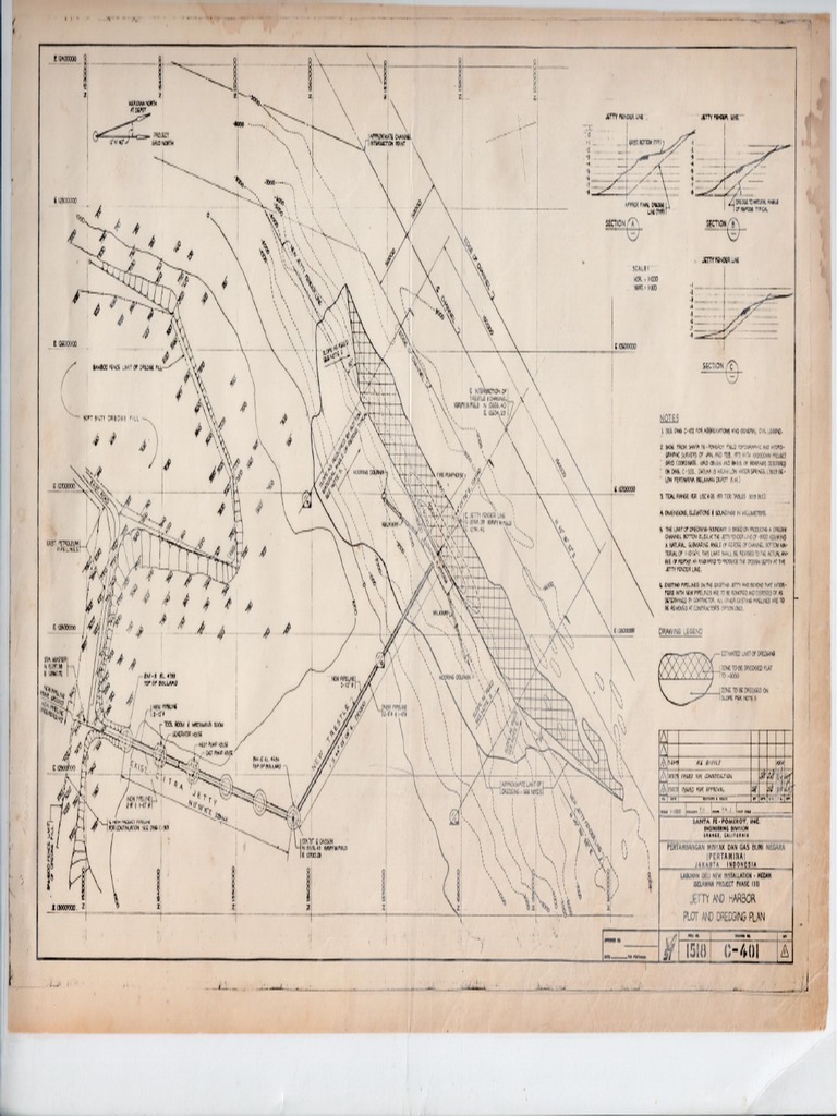 As Built Drawing Jetty | PDF